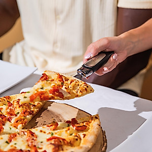 BellTom Premium Gourmet Pie Server. A Cake and Pastry Spatula - Strong Stainless Steel Cake Slicer and Pie Cutter. Our Pie Servers look great too. BellTom metal pie knife for serving a perfect slice.