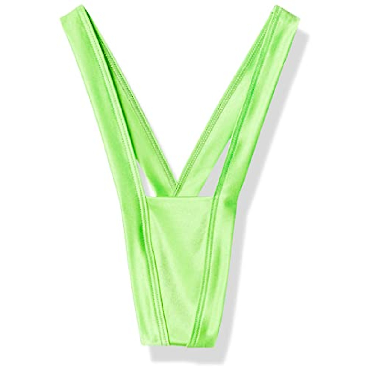 BodyZone Women's Heart Back Thong, Neon Green, One Size