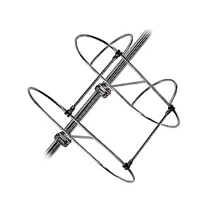 PROMOTOR Stainless-Steel Double Fender Holder Rack for Boat Fenders (L: Fit for 11'' Diameter Boat Fender)