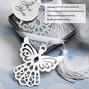 FASHIONCRAFT 6515 Book Lovers Collection Angel Bookmark Favors, Angel Favors, Set of 6