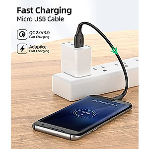 HOTNOW Micro USB Cable 0.5ft 6 inch Short Cords, [3 Pack,0.5FT] Android Charger Durable Short Cable Fast Charging Cord for Samsung Galaxy S7 S6 S7 Edge S5,Note 5,PS4,Power Bank and More