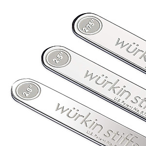 Würkin Stiffs 3-Pair Power Stays Magnetic Collar Stays 3 Pair, 3 Sizes | Includes (2) 2.0” Power Stays, (2) 2.5” Power Stays and (2) 2.75” Power Stays | Gift for Men | As Seen on Shark Tank