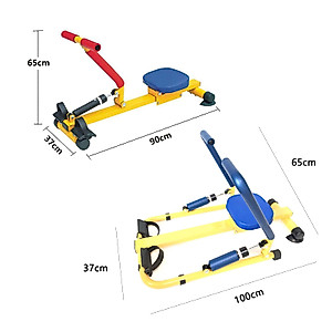 PURBLE Fun and Fitness for Kids, Rowing Machine Mini Small Kids Fitness Equipment Indoor Cardio Training Childrens Toys for 3-8 Boys Girls Birthday Gifts,Double Track
