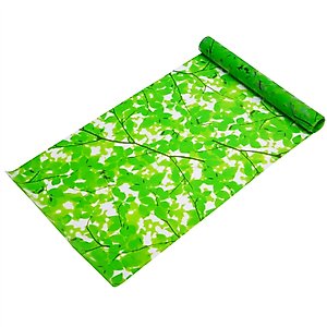 Glass Window Film DIY Privacy Window Film Adhesive Green Leaves Frosted Opaque Glass Window Film Glass Wall Stickers for Home Decor Decorative Window Film