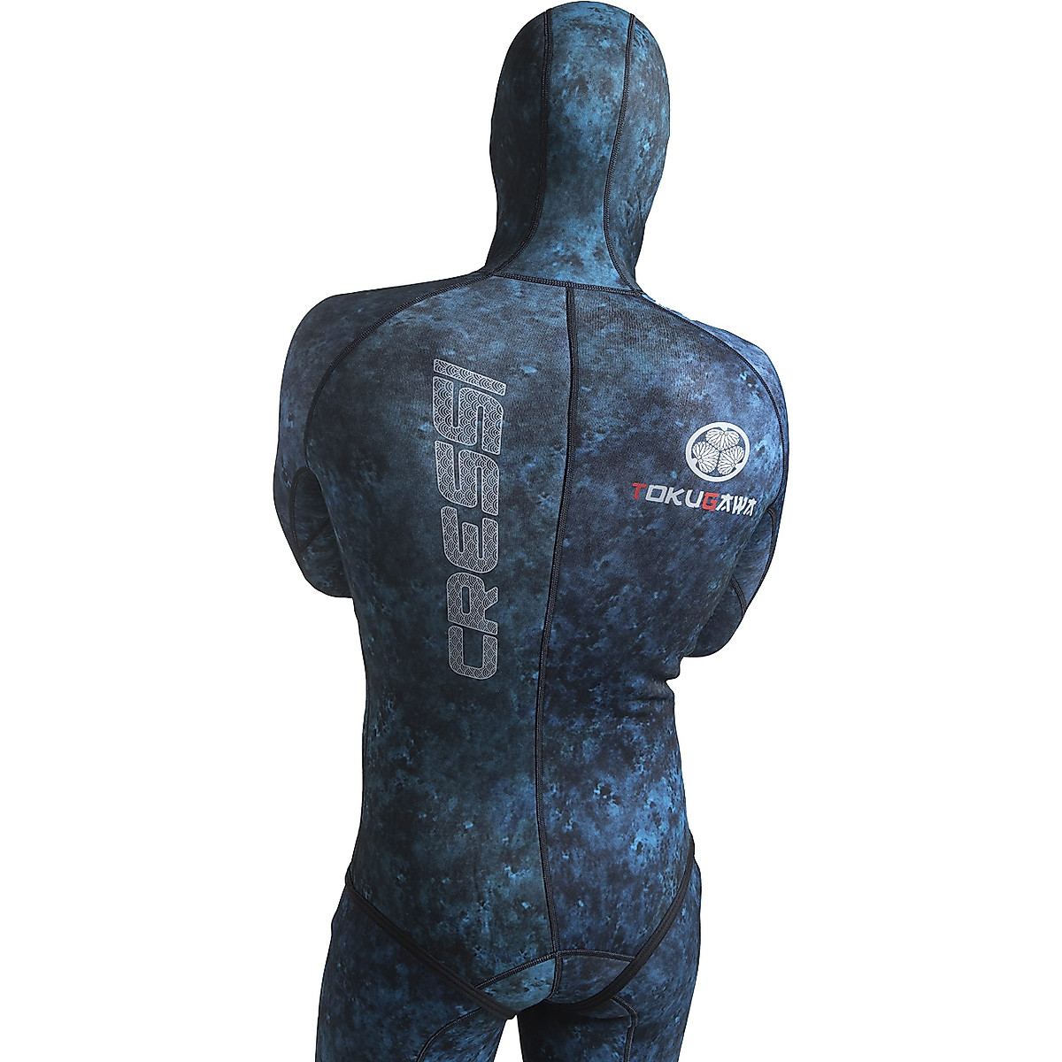 Cressi mens Two-Piece 2 pieces Spearfishing Wetsuits, Camo Blue, Medium US