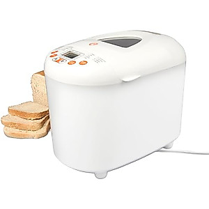 MasterChef Digital Bread Maker-2-Pound Programmable Machine w 19 Settings & 13-Hour Delay Timer-Automatic 3 Mode Crust, Baker Healthy Fresh Gluten Free, Wholewheat Loaf, Recipe Guide, Mothers Day Gift