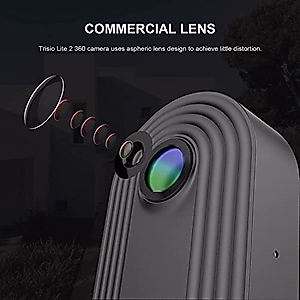 Trisio Lite 2 VR - 8K Virtual Tour NodeRotate 360° Camera + Manufacturer Supplied Carrying Case, Quick Plug-in, USB Cable, Seller Supplied Lightweight 60” Tripod, Microfiber Cloth & More (8pc Bundle)