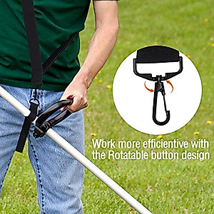 Trimmer Strap for Weed Eater Strap, Trimmer Shoulder Strap Harness, Adapter Attachment Strap for Weedeater Leaf Blower, Weed Wacker Strap Compatible with String Trimmer Multi Head System and All Types