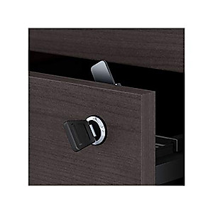 Bush Business Furniture Jamestown L Shaped Desk with Drawers, 60W, Storm Gray