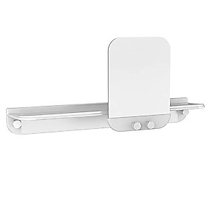 Better Living Products 11631 GLIDE Shower Shelf with Mirror, Grey