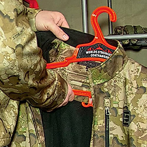 Worlds Strongest Coat Hanger | USA Made | 140 lb Load Capacity | Multipurpose Gear Hanger | Coyote 498 (6)