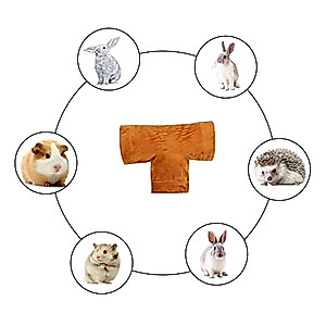 Toysructin Hamster Tunnel Tube, Washable 3 Way Hamster Tunnels and Tubes Toys, Collapsible Small Animals Tunnel House Cage Accessories, Warm Plush Mini Animal Pets Fleece Tunnel Hideout Toy