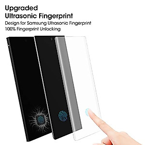 ZVELSIEM Auto Alignment 3D Curved for S22 Ultra Screen Protector Samsung Galaxy 5g,Samsung Galaxy S22 Ultra Tempered Glass，Fully Compatible with UltraSonic Fingerprint Scanner and S Pen, 3 Pack