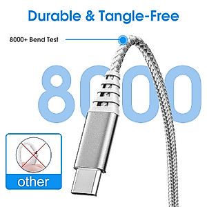 USB C Charger Cable 10FT+6FT,Long Fast Charging Cord for Samsung Phone S20 FE 5G/S22 Plus Ultra A12 A13 A14 A54 A03S,Galaxy Tab A 10.1 2019/8.0 2017/8.4 2020/10.5",Tab A7 10.4",Tab S6/Lite S7 Tablet