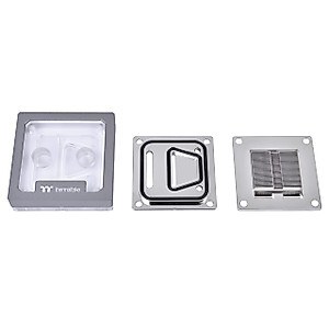 Thermaltake Pacific W9 CPU Water Block, AM5/LGA1700 Compatible, Includes Thermaltake TG-60 Metal Thermal Grease, CL-W348-CU00TR-A Silver
