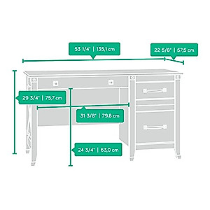 Sauder Carson Forge Desk, Washington Cherry finish