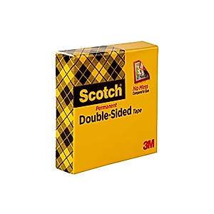 Scotch Double Sided Tape, 3/4 in x 1296 in, 1/Pack (665)