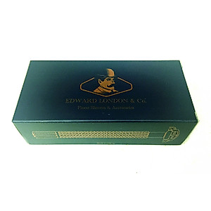 Edward London & Co Pearl Black Heavy Long Handle Double Edge Butterfly Open Safety Razor