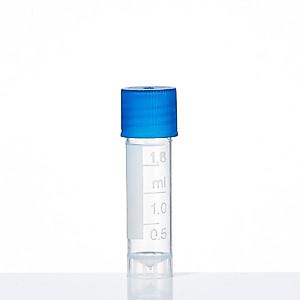 Cryogenic Vials 2ml - Cryo Tubes with Screw Caps - Self Standing Cryogenic Vial (2ml-Blue/(500pcs))