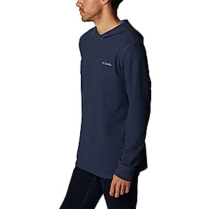 Columbia Men's Pine Peak Waffle Hoodie, Collegiate Navy Heather, Medium