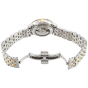 Tissot womens Carson Auto Stainless Steel Dress Watch Yellow Gold 1N14,Grey T1222072203100