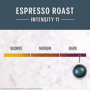 Starbucks by Nespresso Dark Roast Espresso (50-count single serve capsules, compatible with Nespresso Vertuo Line System)