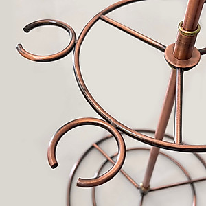 GeLive Flight Wine Server Stand Glasses Display Holder Tree Stemware Rack Hanger Organizer for Wine Tasting Party Bar Decoration Bronze