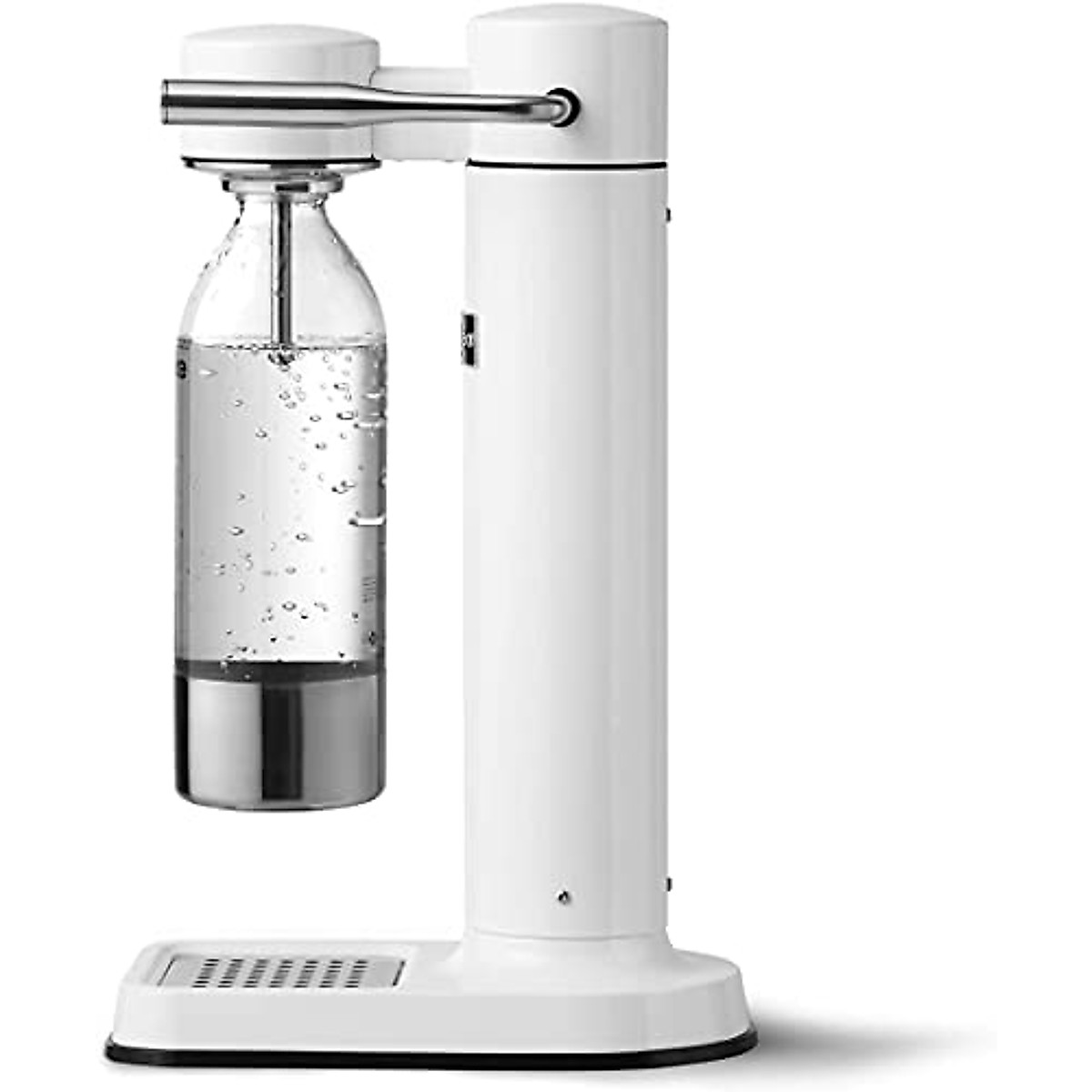 aarke - Carbonator III Premium Carbonator - Sparkling & Seltzer Water Soda Maker Soda Maker with PET Bottle (White, With CO2 Cylinder)