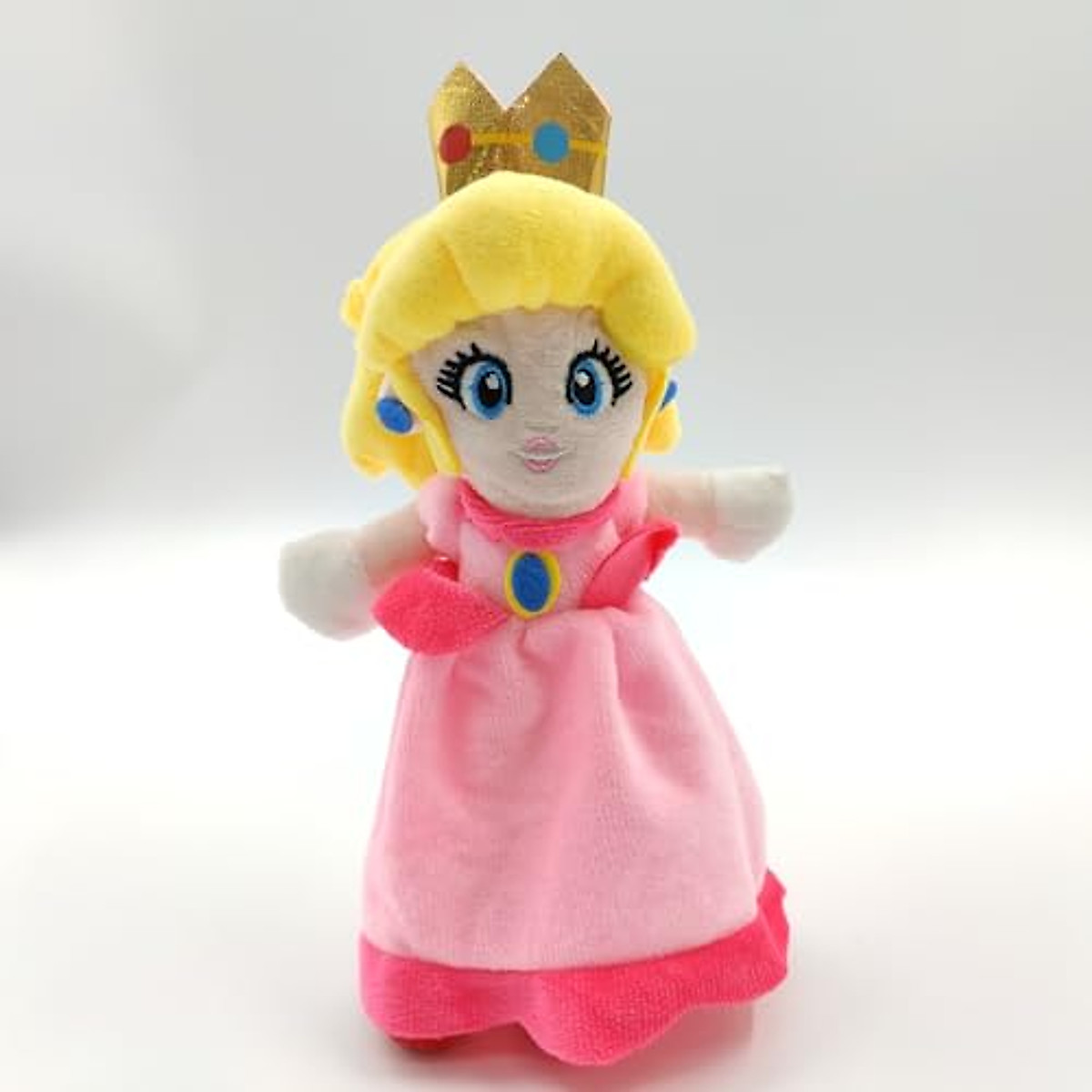 CNRPLAT Princess Peach Plush Daisy Doll Toy Stuffed Animal Plushie Soft Cuddly Pillow Decoration Fans Gift 10''/25CM