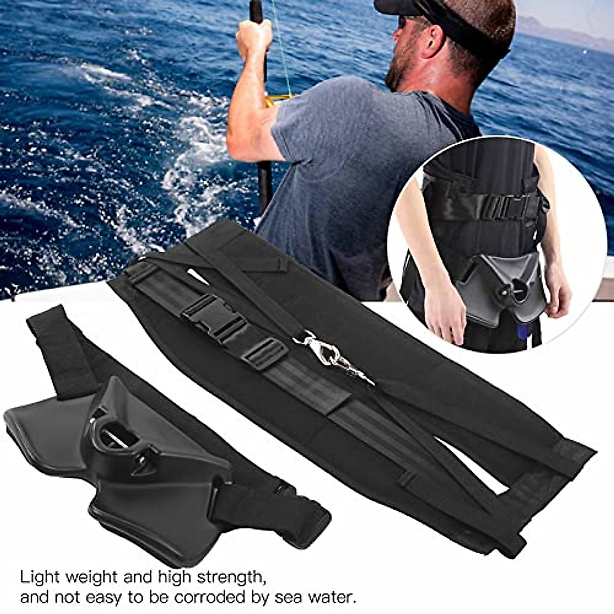 070 Adjustable Fishing Belly Harness Fishing Rod Pole Holder for Outdoor Portable Fishing Gear Accessories