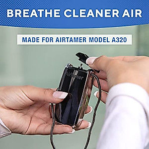 AirTamer Personal Air Purifier Replacement Negative Ion Emitter Cartridge - Made for AirTamer Model A320 (Black)