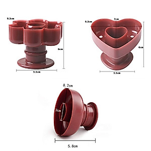 Hemoton 3pcs DIY Donut Mold Plastic Bakery Doughnut Cake Maker Mold Biscuit Stamp Cake Mould Desserts Bread Cutter Maker Mold Kitchen Baking Tool