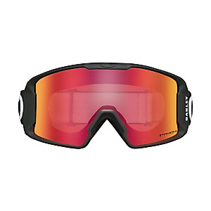 Oakley Line Miner Snow Goggle (Matte Black Frame/Prizm Torch Iridium Lens) with Lens Cleaning Kit