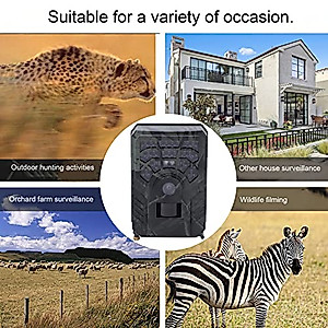 Hunting Camera, Professional 5MP 720P Trail Camera HD for Villa House