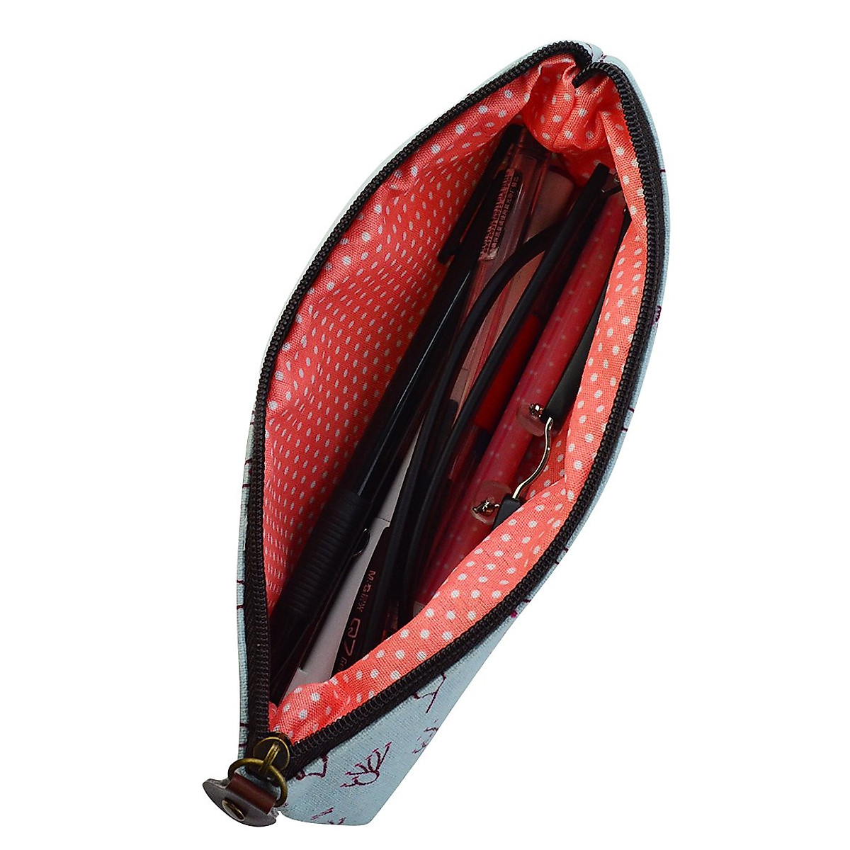 Miayon Countryside Flower Floral Pencil Pen Case Cosmetic Makeup Bag Set of 3 by Miayon