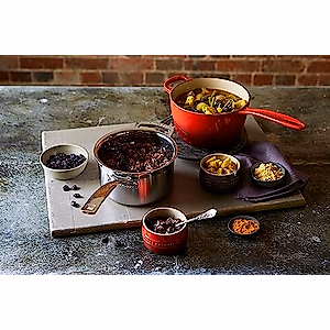 Le Creuset Enameled Cast Iron Signature Saucepan, 2.25 qt., Cerise