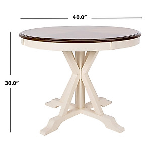 Safavieh Home Collection Shay White and Natural 5-piece Dining Set