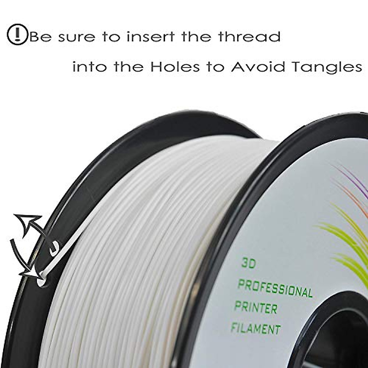 3D BEST-Q GF-ABS (Glass Fiber-infilled) White 1.75MM 3D Printer Filament, N.W. 1KG, Hight Hardness&Toughness (White）