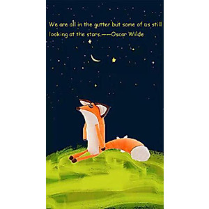 The Little Fox Le Petit Fox Plush Doll Puppet Toy, Fox Throw Pillow Orange Fox Cartoon Sleeping Stuffed Toy for Prince Christmas/Birthday/Party