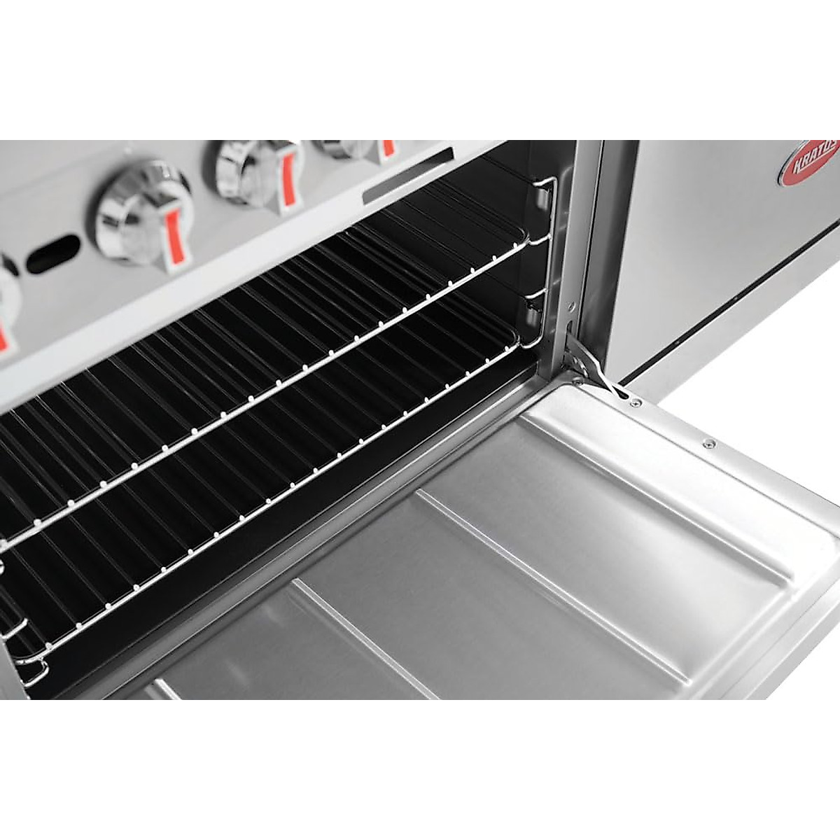 Kratos Commercial Gas Range and Oven - 10 Burners and 2 Full Sized Ovens, Liquid Propane Powered, 360,000 Total BTU Output, 60"W, (29Y-045-LP)