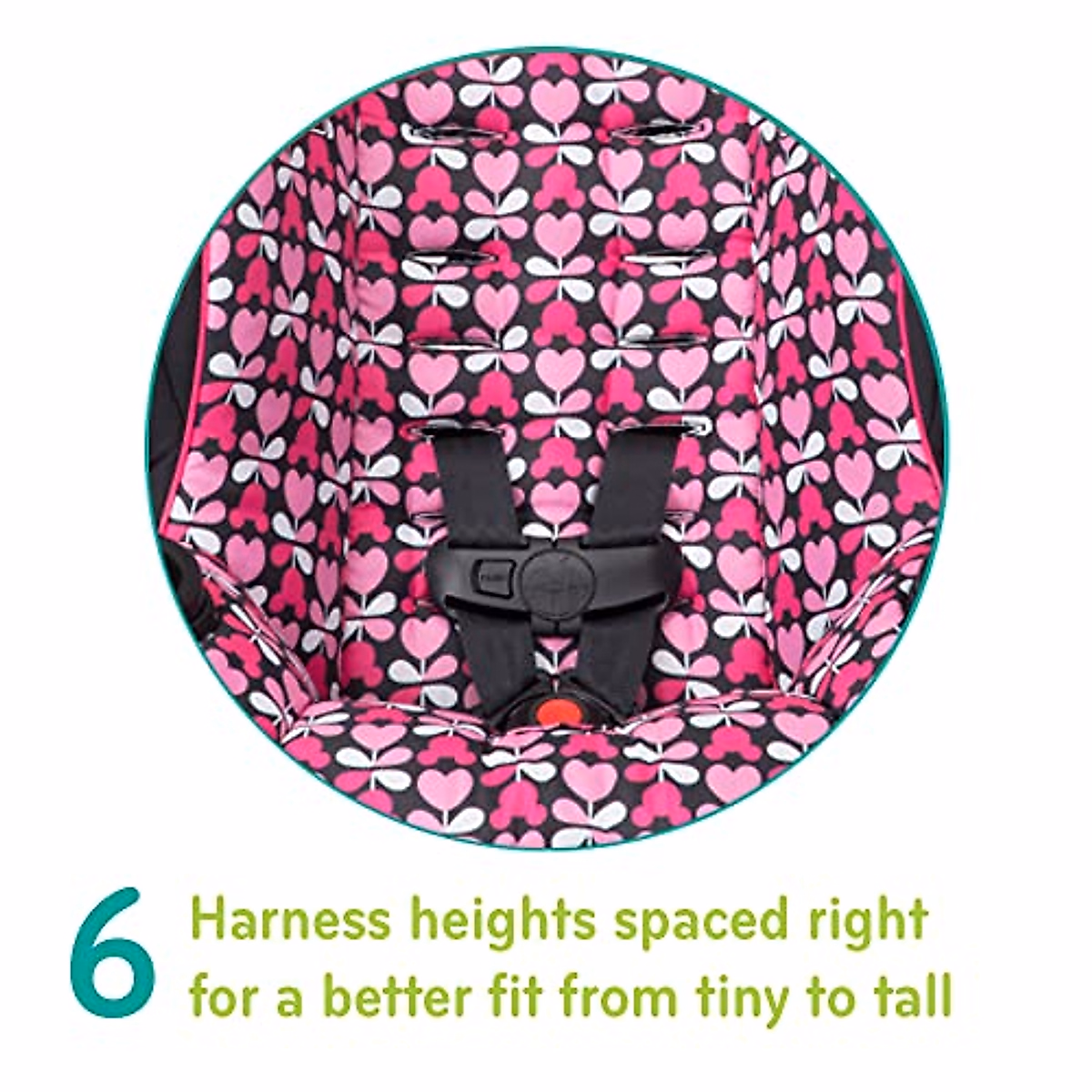 Disney Baby Onlook 2-in-1 Convertible Car Seat, Rear-Facing 5-40 pounds and Forward-Facing 22-40 pounds and up to 43 inches, Minnie Sweetheart