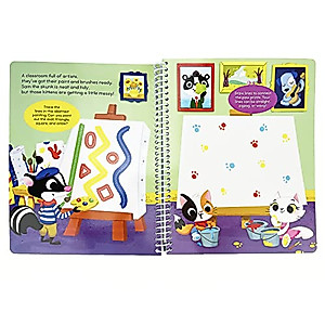 Write & Erase ABC and 123: Wipe Clean Writing & Tracing Workbook Skills for Preschool Kids and Up Ages 3-5: Includes Letter and Number Tracing, Early ... Erase Marker & Bonus Restickable Stickers.