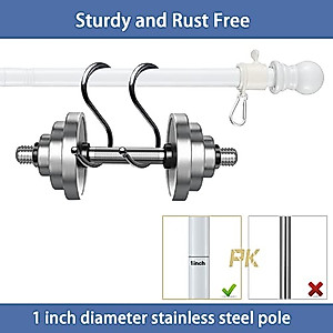 Flag Poles for Outside House - 5ft Tangle Free Flag Pole for House with Holder Bracket,Stainless Steel Flag Pole Kit for 3x5 American Flag,White Flagpoles Residential for Outdoor Porch Truck Boat