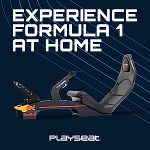 Playseat Formula Sim Racing Cockpit | High Performance Racing Simulator Cockpit for All Steering Wheels, Pedals and All Consoles | for Authentic F1 Racing | Fully Adjustable | Redbull Racing Edition