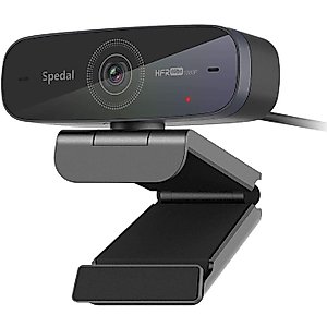 Spedal 1080P 60fps Webcam with Dual Microphone, AutoFocus, Software Included, Ultra HD Streaming Web Camera, USB Computer Camera for Gaming/Online Teaching/Video Calling/Zoom/Skype