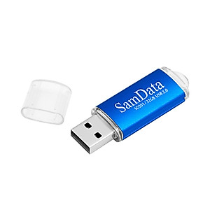 SamData 5 Pack 32GB USB Flash Drives USB 2.0 Thumb Drives Memory Stick Jump Drive Zip Drive, 5 Colors: Black Blue Green Gold Red