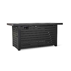 Hanie Design Parkside Gas Fire Table,Black
