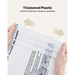 PAWBBY Cat Litter Box Liners Waste Bags-3 Roll Self Cleaning Cat Litter Box Trash Bags with handle (30pcs)