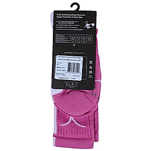 Nike Kay Yow Elite Crew Basketball Socks Pink/White Size Socks Large 8-12