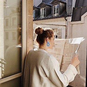 Statement Drop Earrings - Bohemian Beaded Teardrop Dangle Earrings Gift for Women